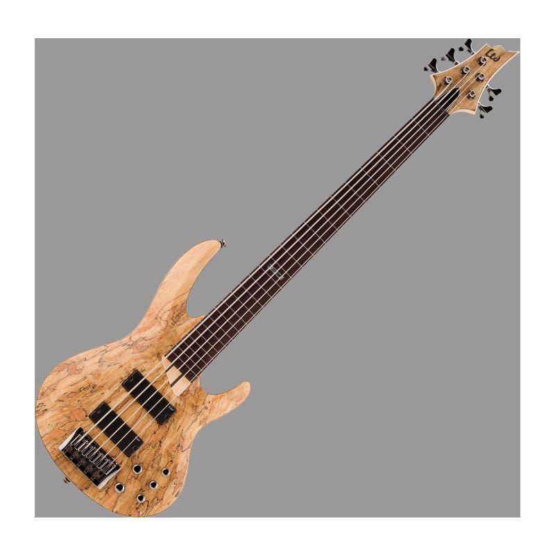 Esp Ltd B 205sm Fretless Bass Guitar In Natural Stain Finish