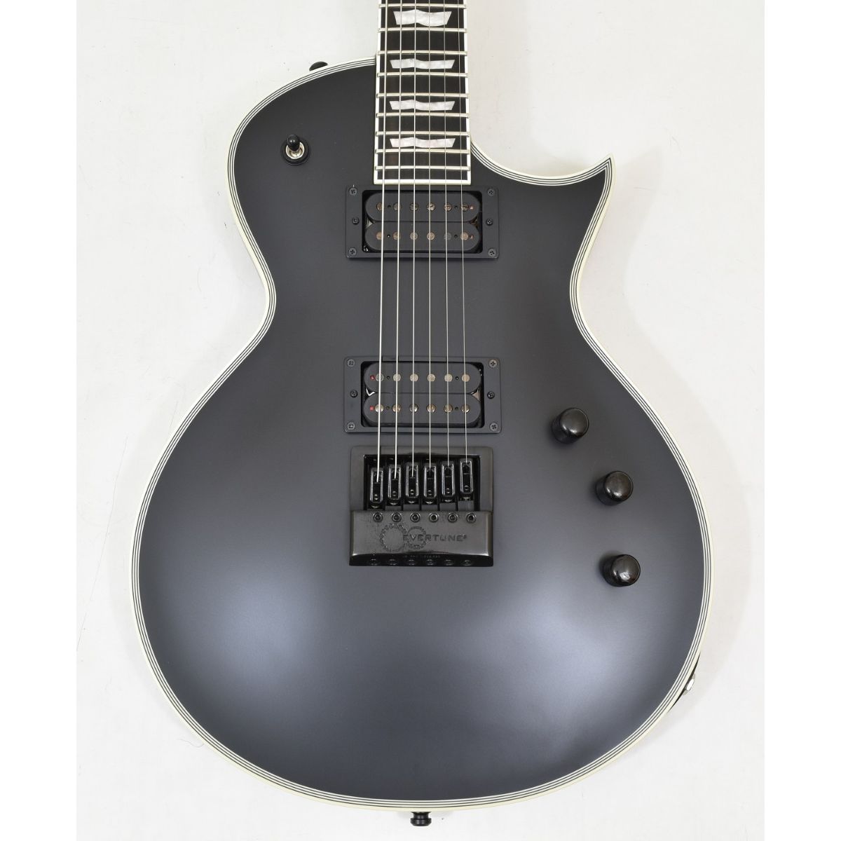 ESP E-II Eclipse Evertune Electric Guitar Black Satin 343203 - EIIECET ESP E-II Eclipse Evertune Electric Guitar Black Satin 343203 - EIIECET